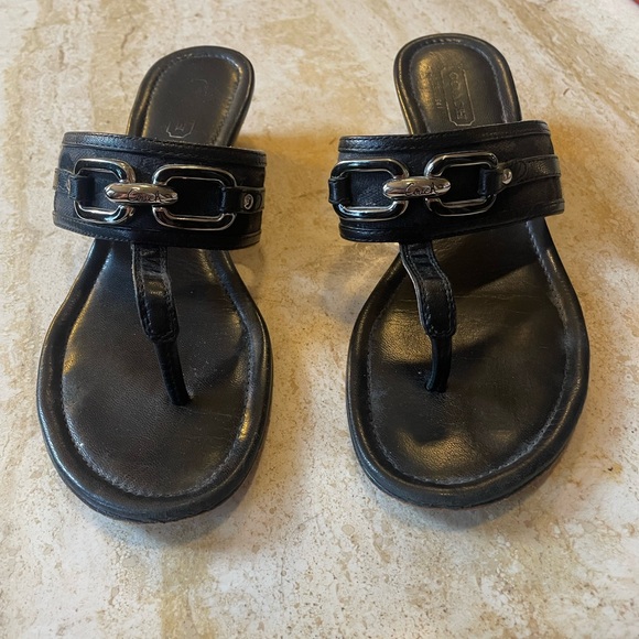 Coach | Shoes | Coach Virginia Sandals Wedge Clogo Chain | Poshmark
